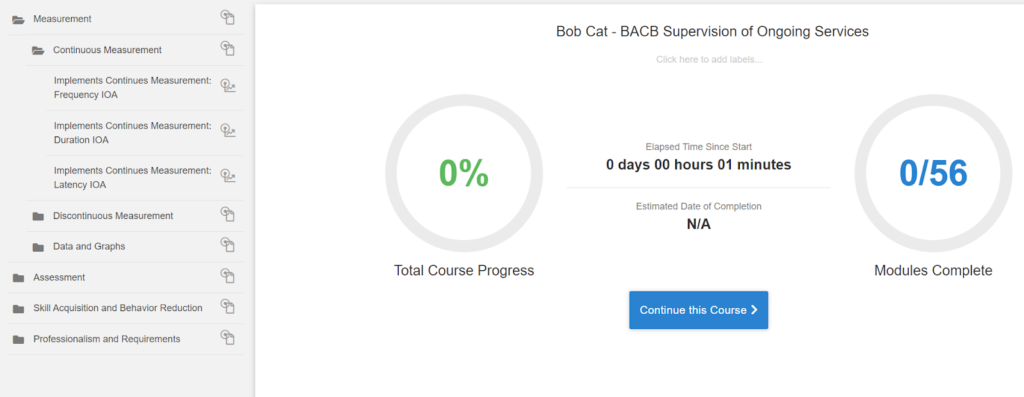 Ongoing Supervision Of Services, CentralReach-style
